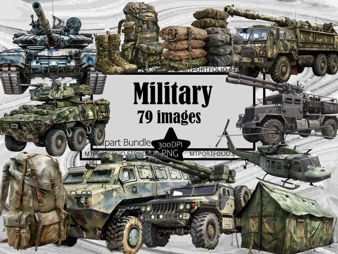 Camo Truck Clipart Military Camo PNG APV Tanks Bundle PNG Graphics ...