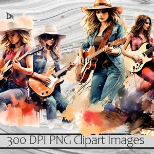 Country Music Stars PNG Cowgirls, Rockstars PNG Guitar Clipart Teen ...
