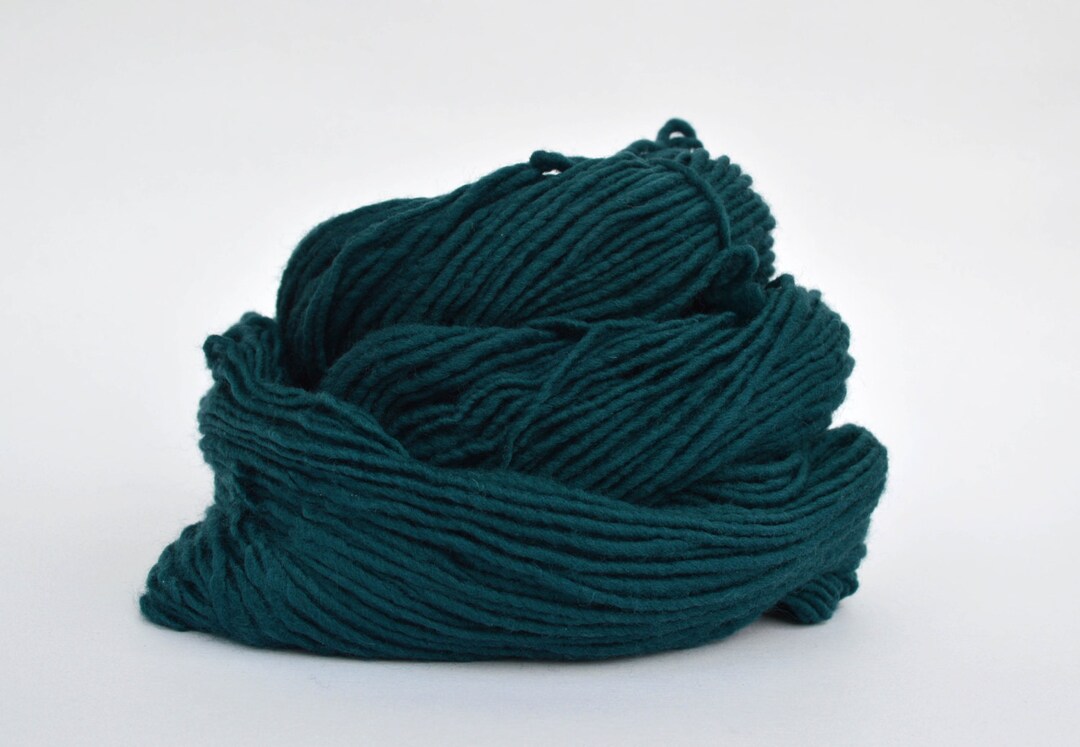 Teal Weaving Yarn, Navajo Weaving Yarn, Wool Yarn, 4oz Skein - Etsy