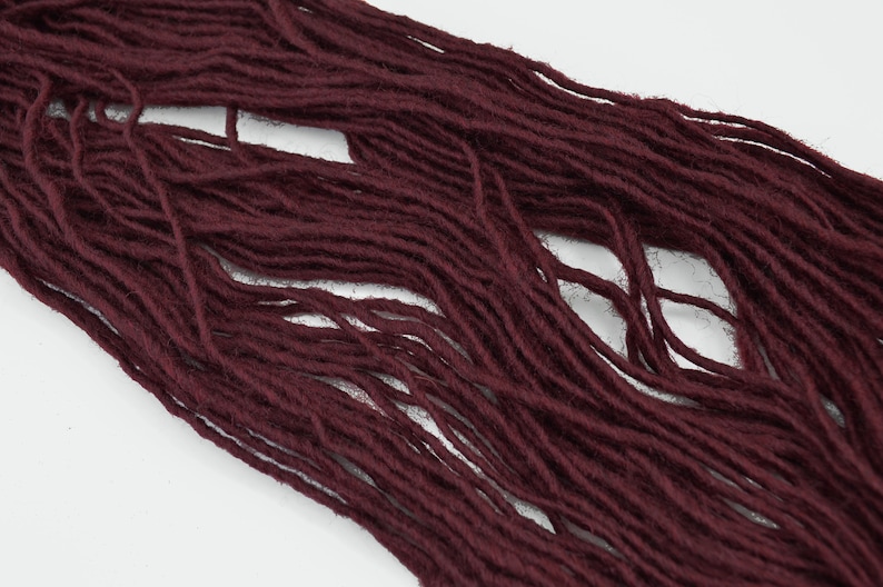 Maroon Weaving Yarn Wine Red Navajo Weaving Yarn Wool Yarn | Etsy