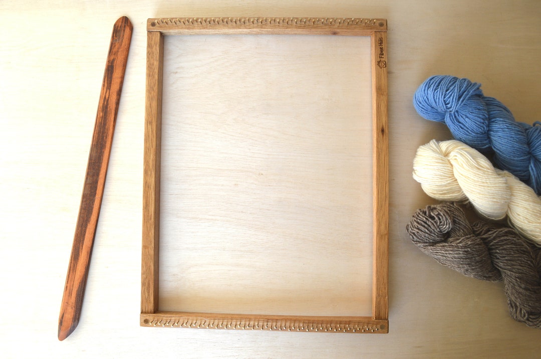 Large Weaving Loom - Oak Finish Loom - 14"x18" Frame Loom (loom Only ...