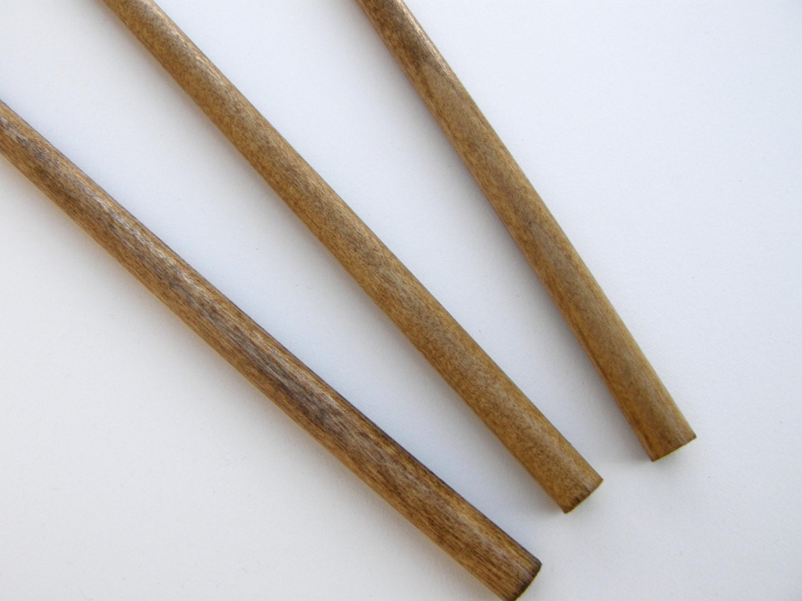 Dowels for Weavings and Other Fiber Wall Art - Oak Finish - Set of 3 ...