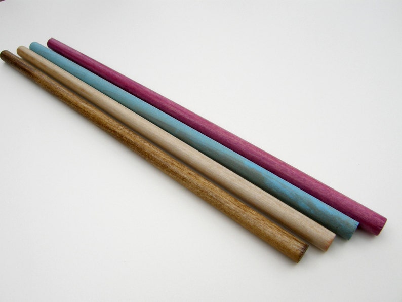 Variety Pack of 4 Dowels for Hanging Weavings and Fiber Art - Oak ...