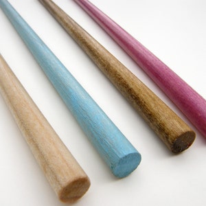 Variety Pack of 4 Dowels for Hanging Weavings and Fiber Art - Oak ...