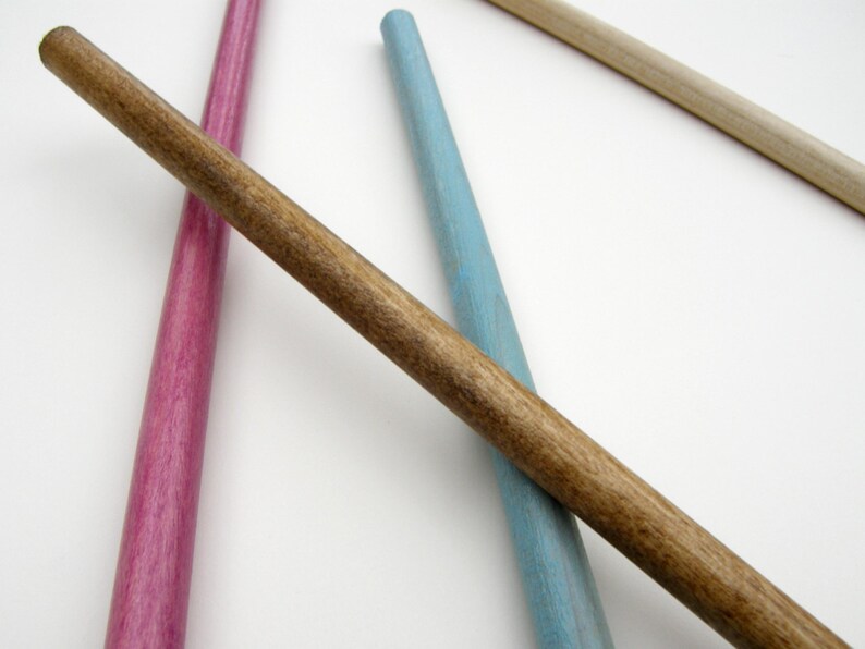 Variety Pack of 4 Dowels for Hanging Weavings and Fiber Art - Oak ...