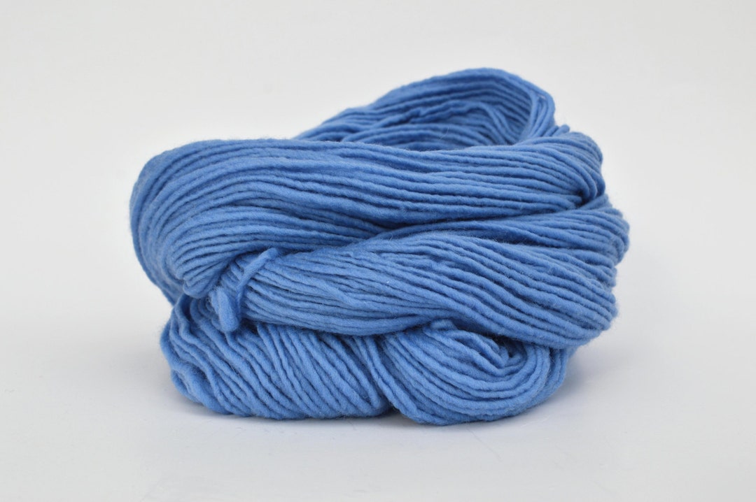 Cornflower Blue Weaving Yarn, Navajo Weaving Yarn, Wool Yarn, 4oz Skein ...