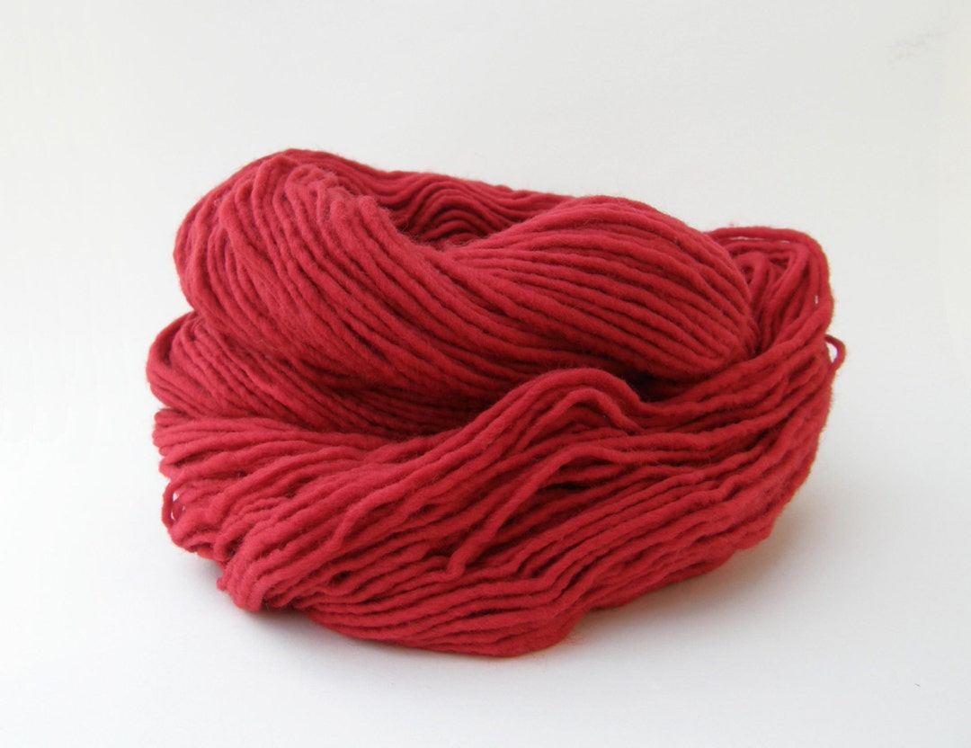 Red Weaving Yarn, Navajo Weaving Yarn, Wool Yarn, 4oz Skein - Etsy