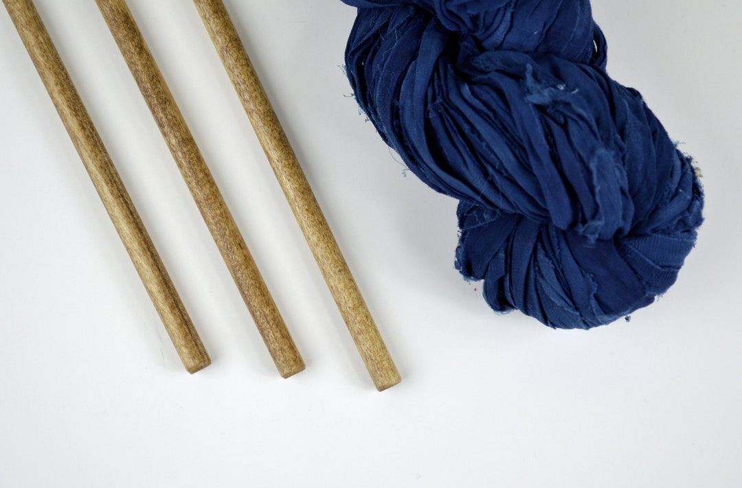 Large Dowels for Weavings and Other Fiber Wall Art - Oak Finish - Set ...