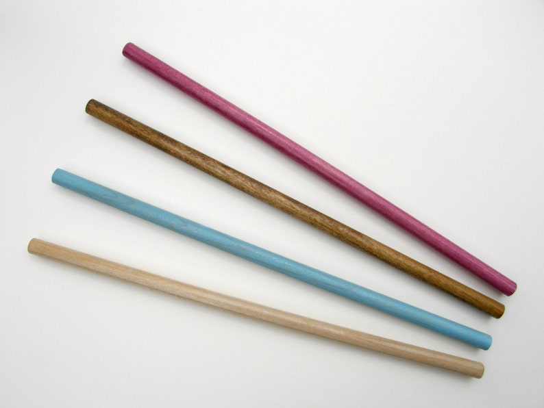 Variety Pack of 4 Dowels for Hanging Weavings and Fiber Art - Oak ...