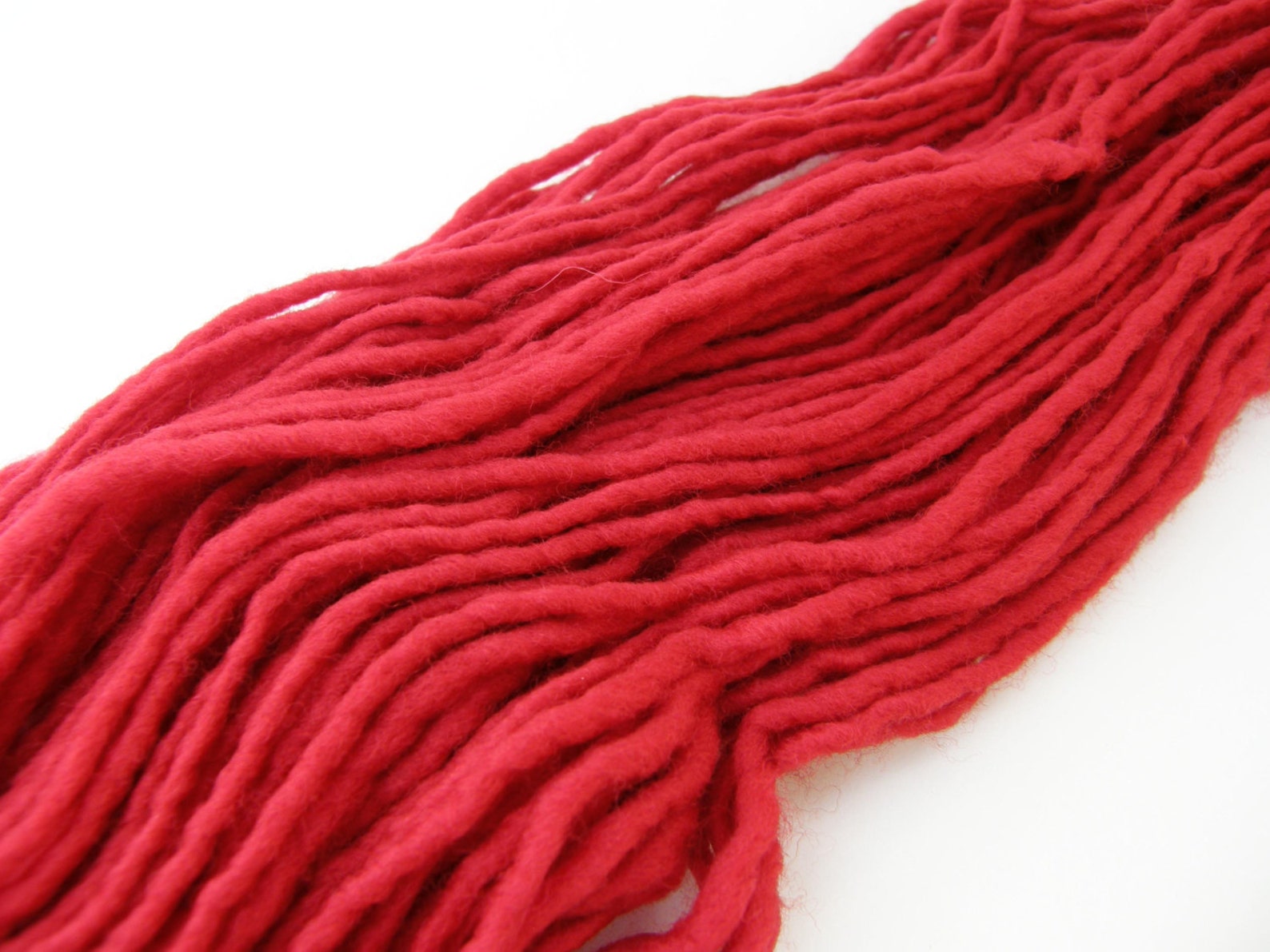 Red Weaving Yarn, Navajo Weaving Yarn, Wool Yarn, 4oz Skein - Etsy