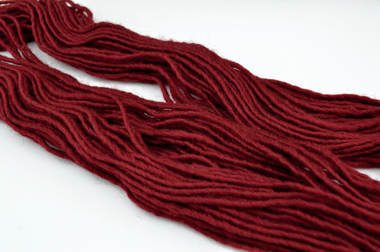 Dark Red Weaving Yarn Navajo Weaving Yarn Wool Yarn 4oz - Etsy