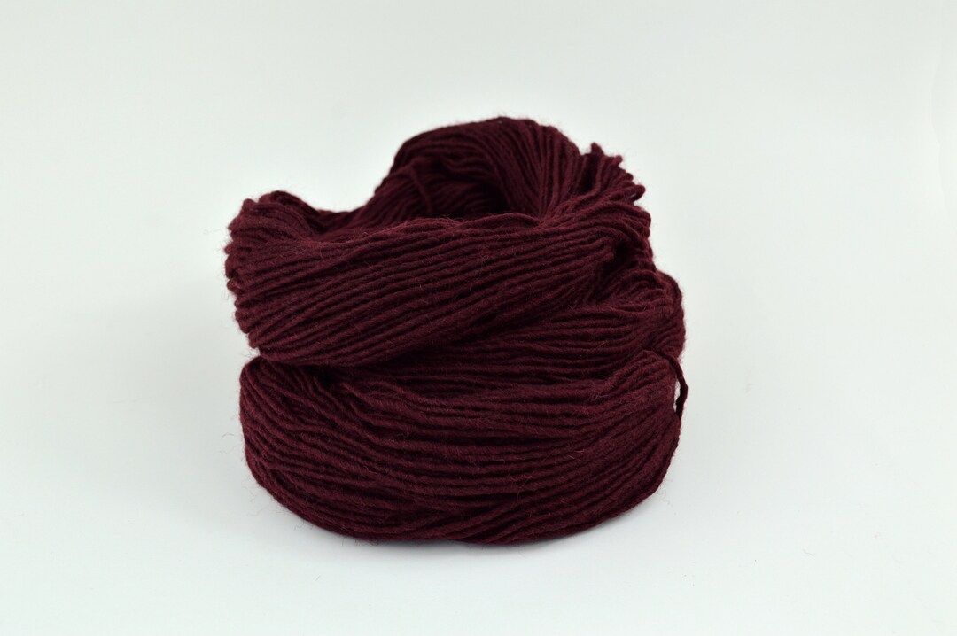 Maroon Weaving Yarn Wine Red, Navajo Weaving Yarn, Wool Yarn, 4oz Skein ...