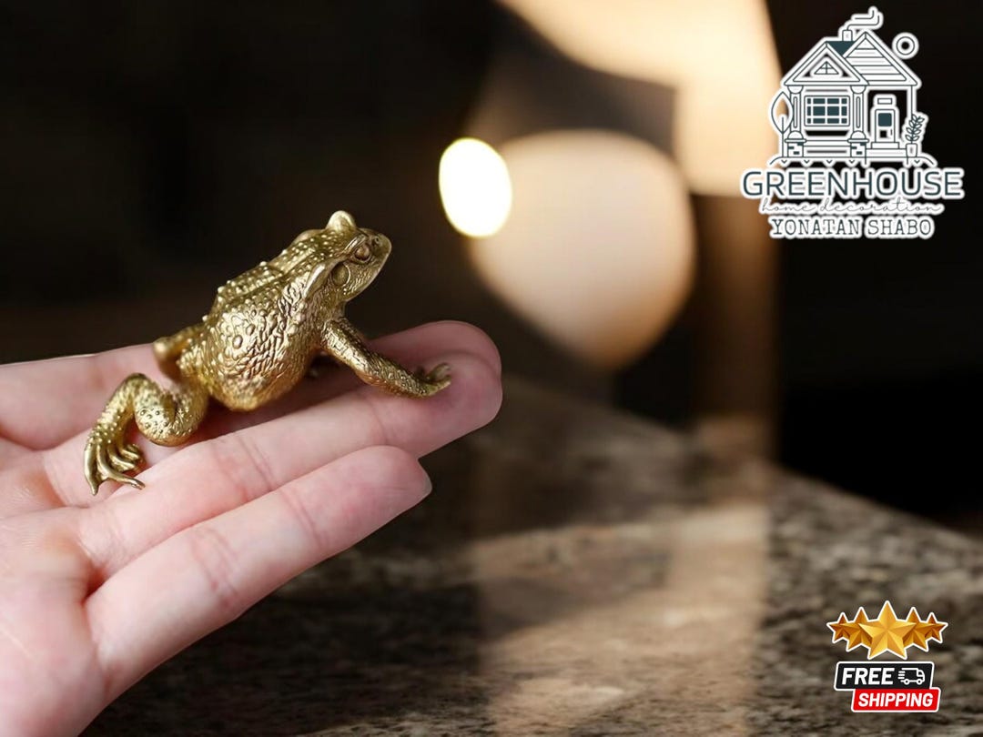 Small Handmade Brass Toad | Charming Frog-design Tea Accessory | Unique ...