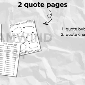 24-25 Reading Journal Bundle | Printable & Digital Journal With Planner ...