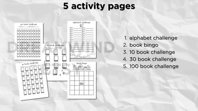 24-25 Reading Journal Bundle | Printable & Digital Journal With Planner ...