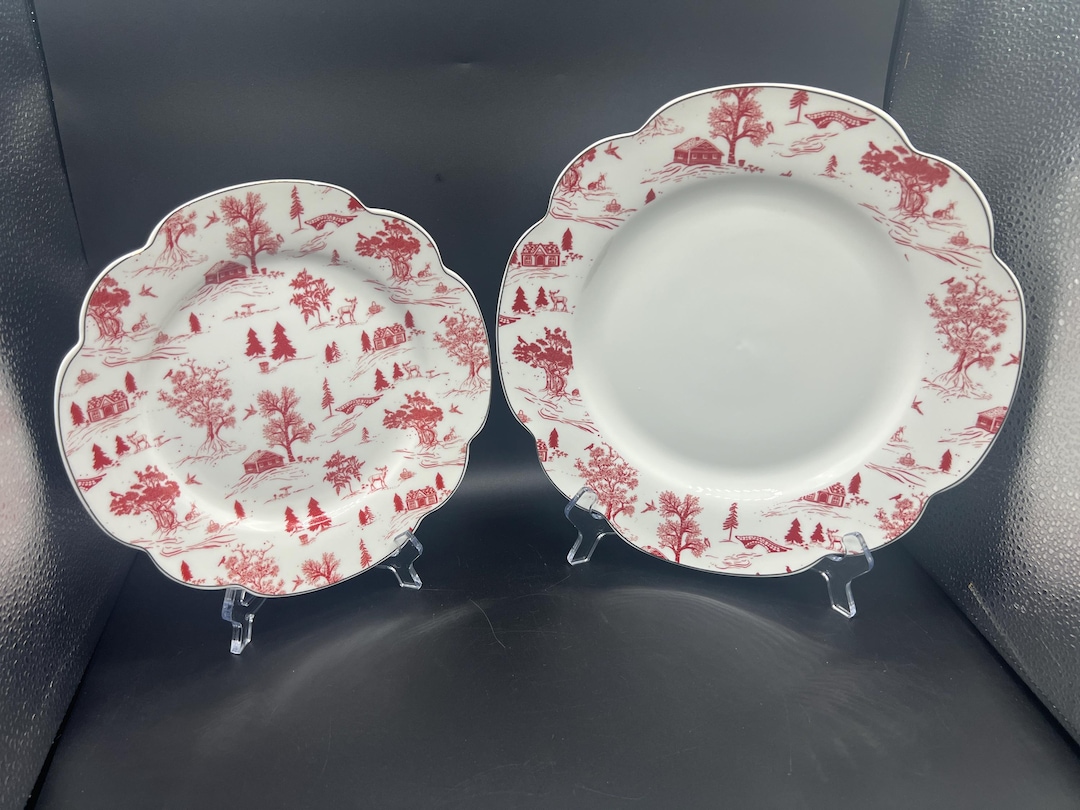 Grace Teaware Red Christmas Village Porcelain Dinnerware --- PICK ...