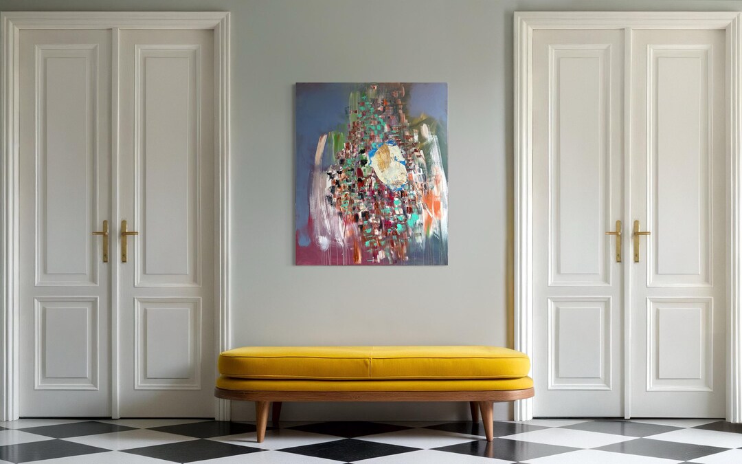 The Architecture of Flight — Large Contemporary Abstract Painting ...
