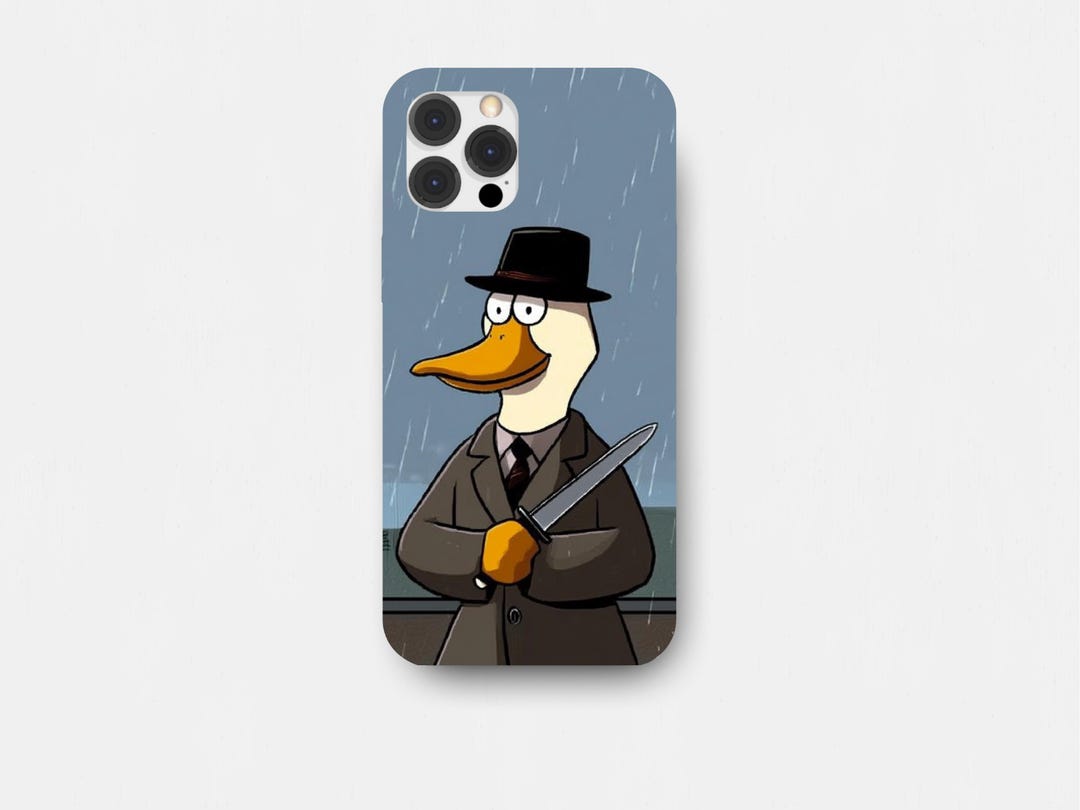 Funny Duck, Sarcastic Humorous Duck Knife Phone Cover for Phone Case ...