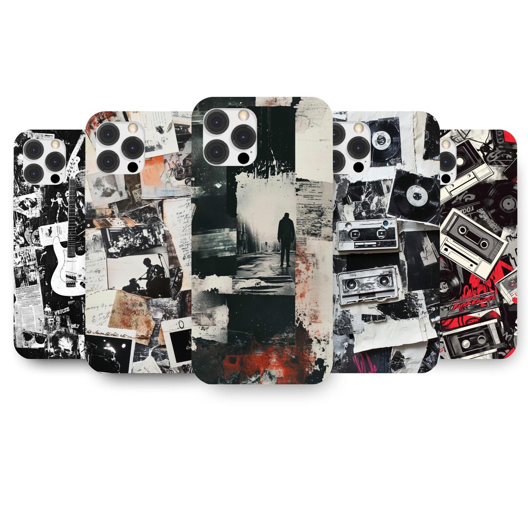 Rock N' Roll Aesthetic, Rock and Roll Collage Phone Case for iPhone and ...
