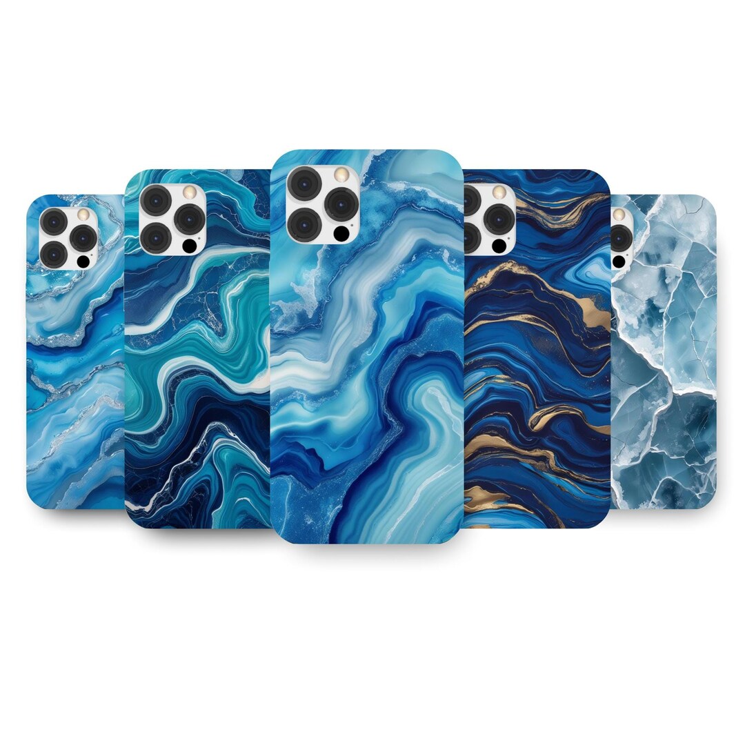 Blue Marble Lexan Plastic Phone Case, Elegant Cover - Etsy