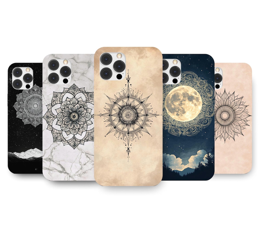 Mandala Line Pattern, Mandala Phone Case Mandala Art Print for iPhone ...