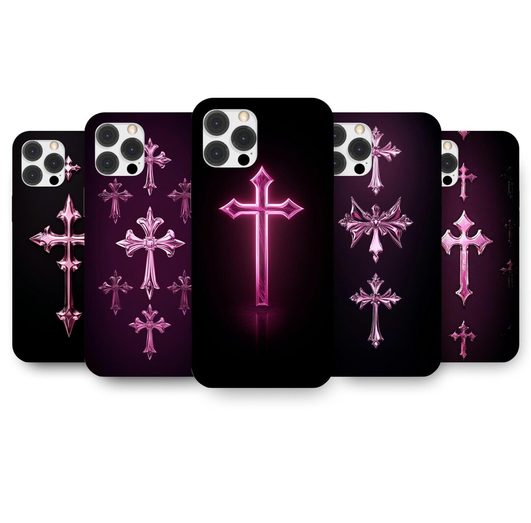 Chrome Hearts Case, Goth Phone Case, Gothic Phone Case, Cross, Y2k ...