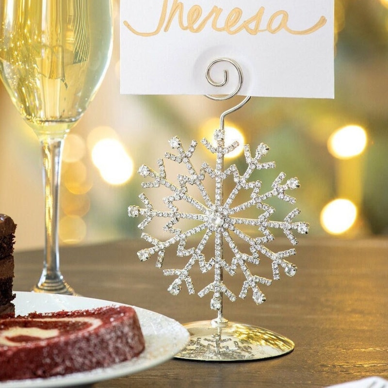 Snowflake Place Card - Etsy