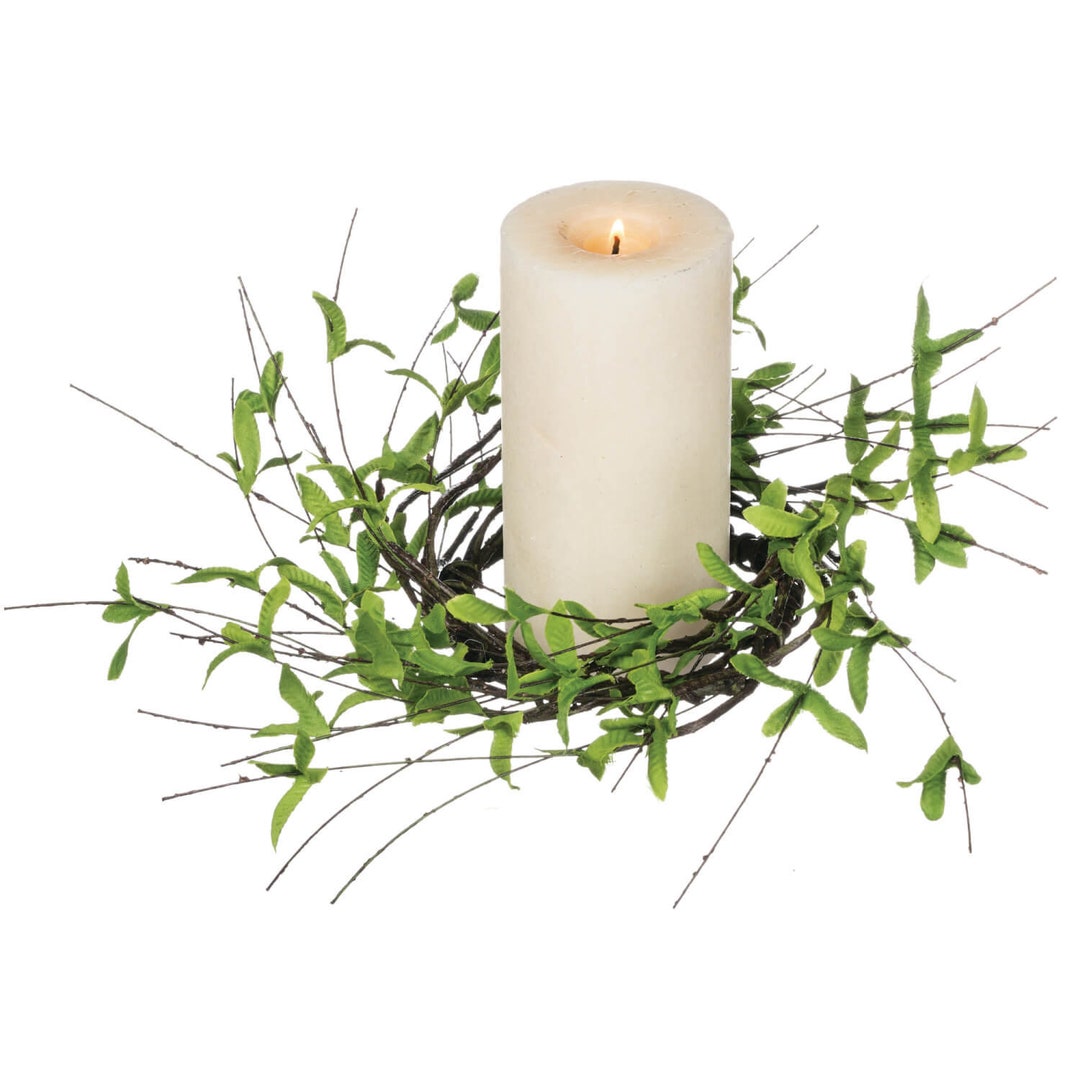 Greenery Farmhouse Vine Candle Ring, Farmhouse Everyday Decoration ...