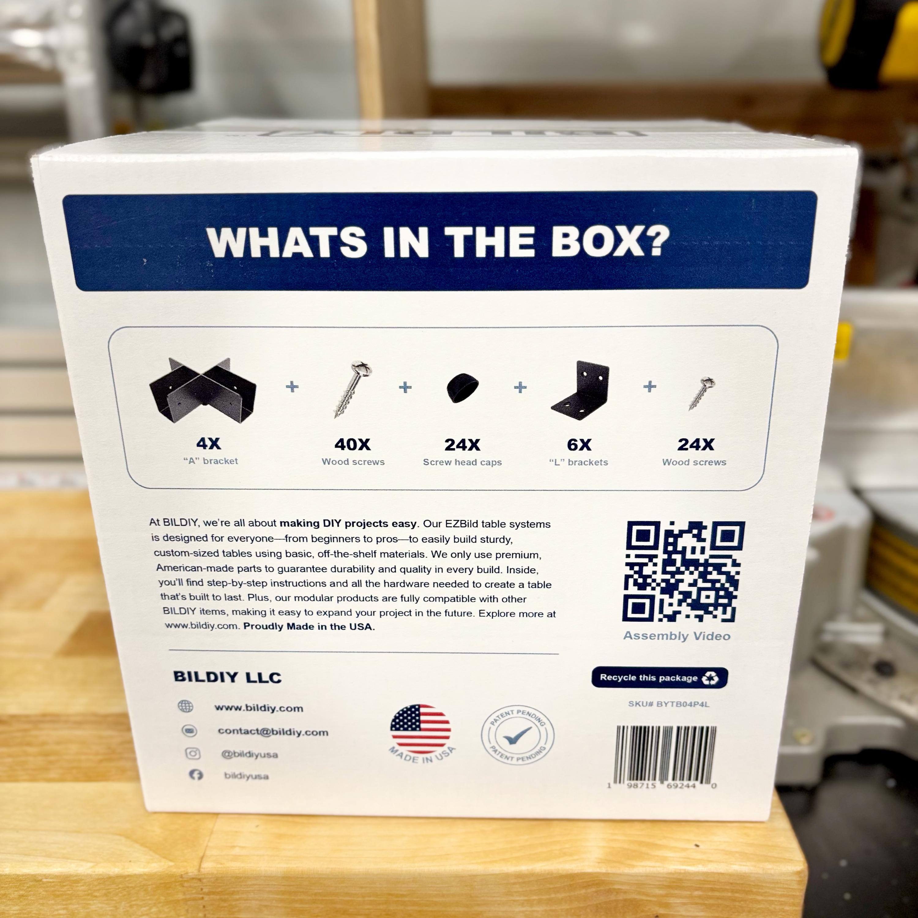 Steel Corner Bracket Heavy Duty Table Connector Garage, Shop, Studio ...