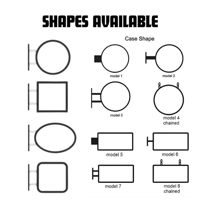 Exterior Double Sided Sign, Custom Blade Led Sign, Led Light Box Double ...