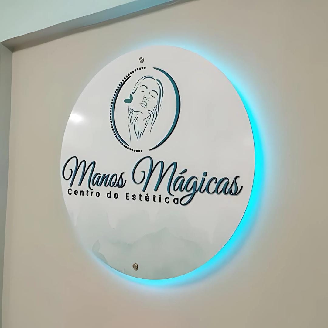 Custom Acrylic Sign | Backlit Sign | Round Acrylic Sign | Custom ...