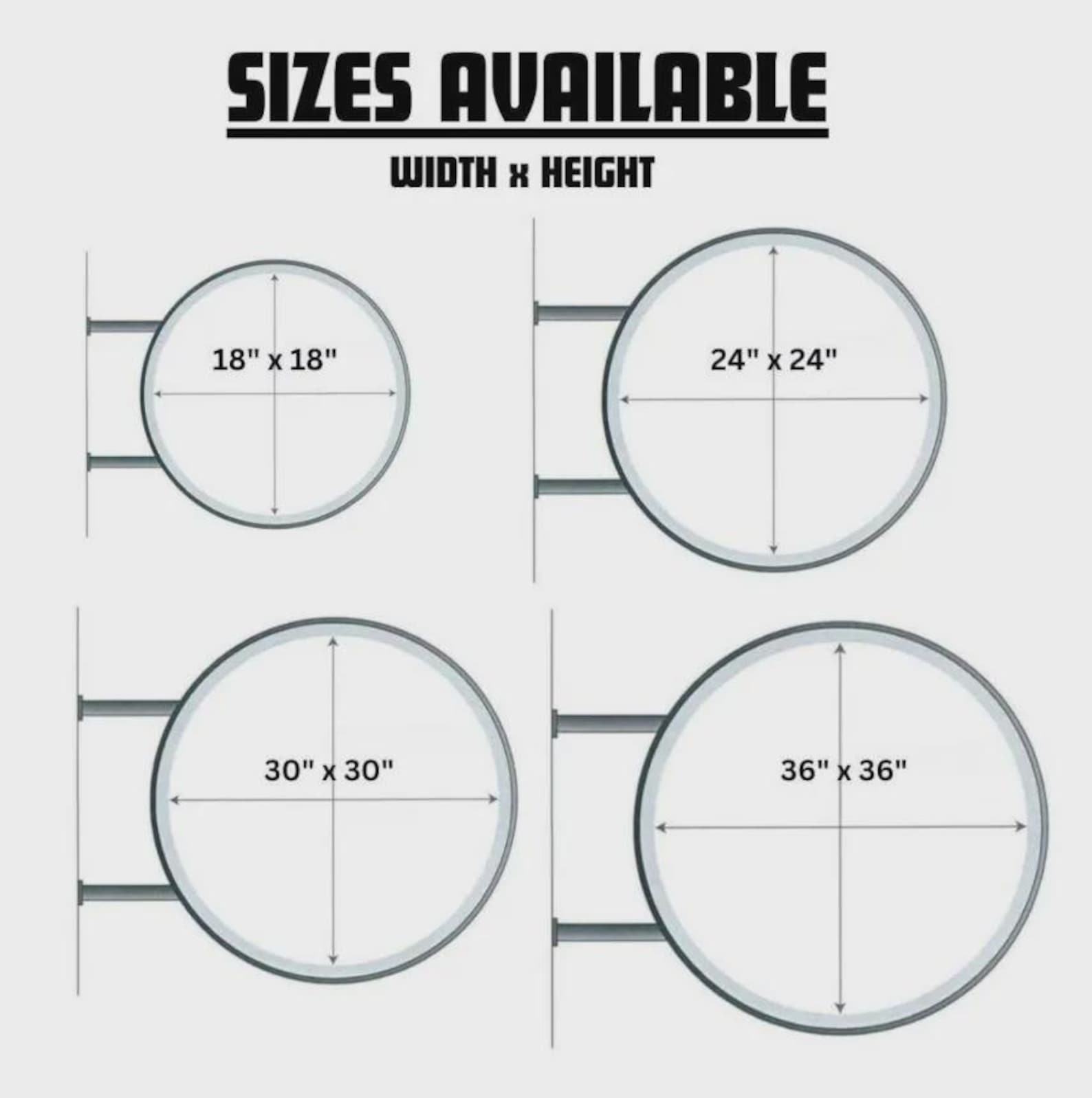 Custom Aluminum Blade Sign, Double Sided Shop Sign, Wall Mounted Store ...