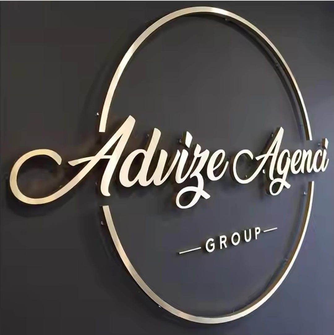 Metal Custom Business Name Plate, Custom Business Light Box Sign ...