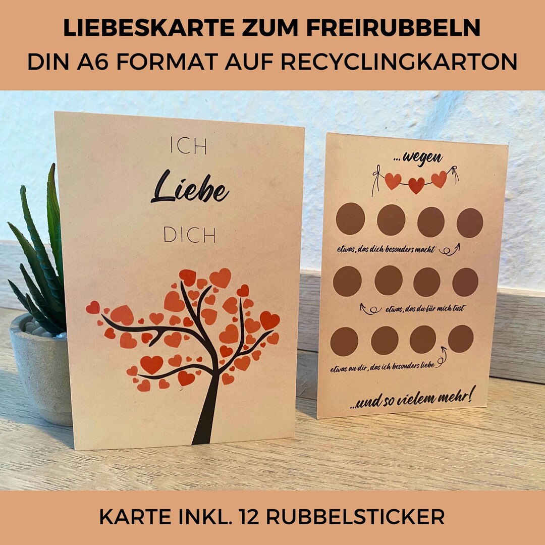 Personalized Love Scratch Cards - Perfect for Anniversaries, Father's ...