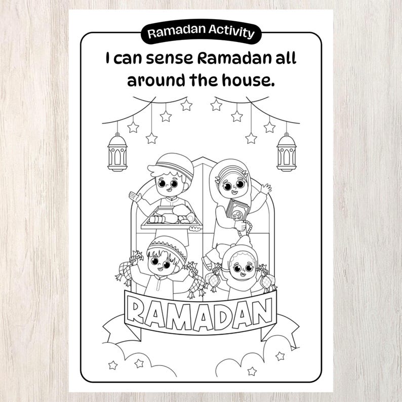 Ramadan Coloring Pages for Kids | Ramadan Activity Sheets | 30 ...