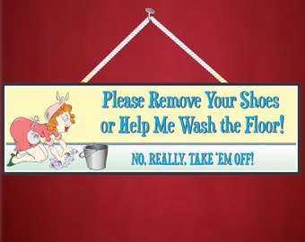 No shoes funny sign | Etsy