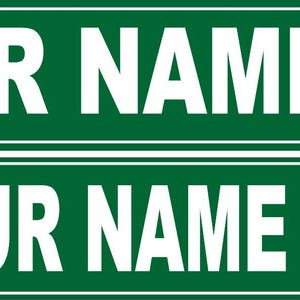 Personalized Street Sign: Custom Green Metal Road Sign - Etsy