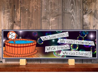 God Bless Our Hot Tub Warning Sign Funny Spa Signs - Etsy
