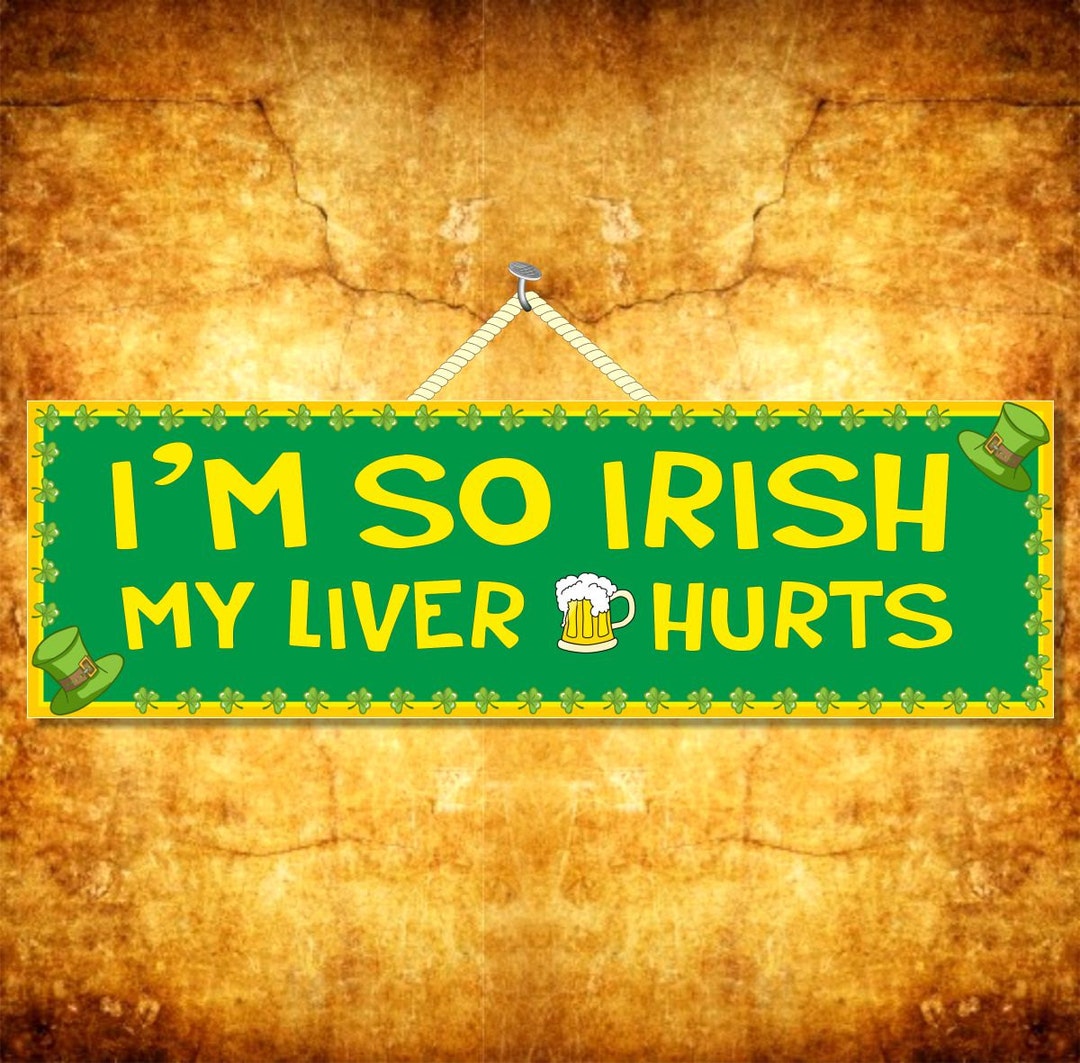 Irish Bar Sign | Funny Irish Sign | Irish Beer Sign | Drinking Sign ...