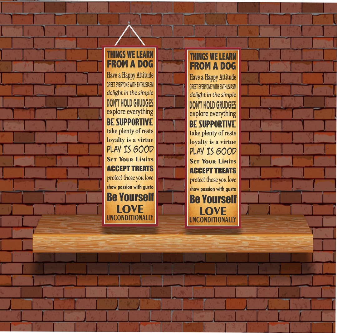Funny Dog Quote Sign: Inspirational Dog Lover Gift - Etsy