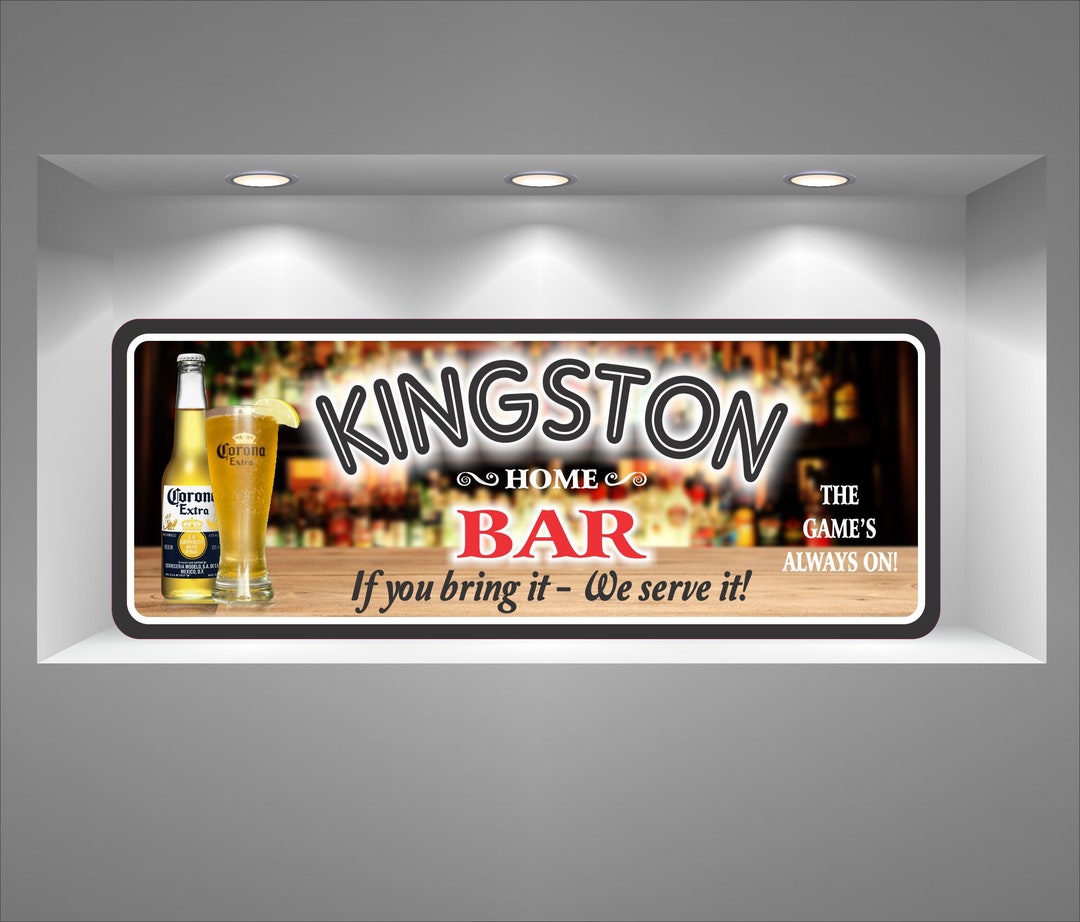 Custom Bar Sign | Home Bar Sign | Liquor Bottles Sign | Personalized ...