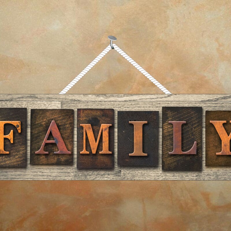 Family Block Letters - Etsy