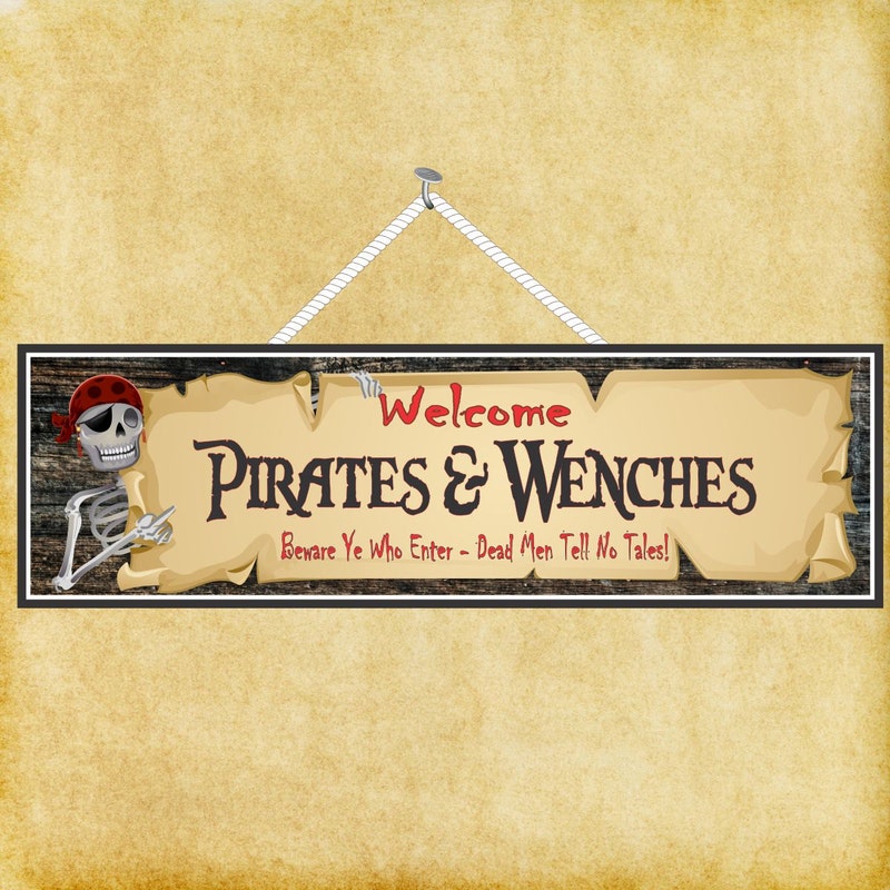 Beware Pirate Sign - Etsy