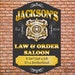Law & Order Saloon Custom Personalized Police Bar Sign With - Etsy