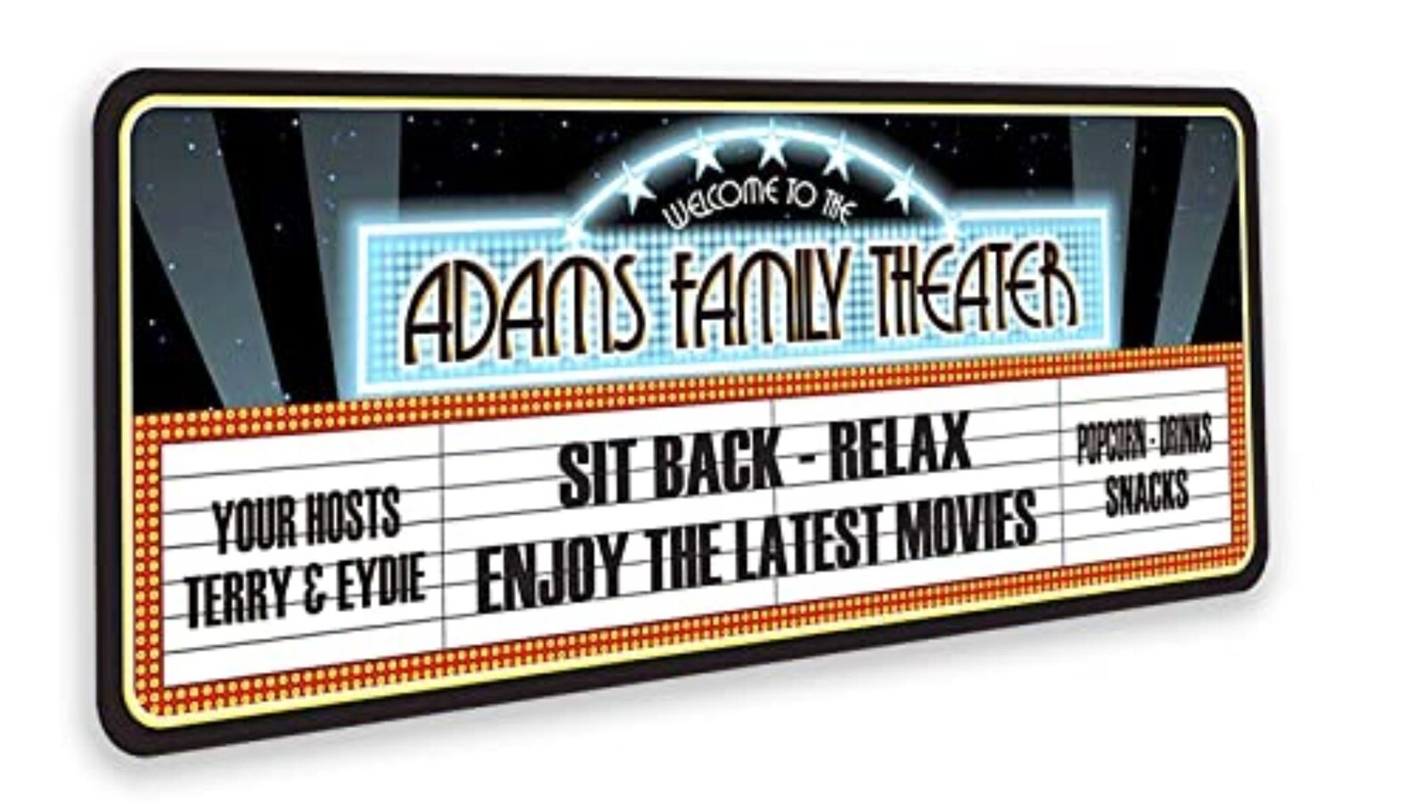 Custom Home Theater Sign Personalized Movie Theatre Sign - Etsy