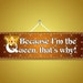 Queen Wall Sign With Gold Background & Crown Funny Novelty - Etsy