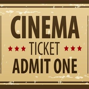 Movie Theater Decor | Movie Theatre Sign | Home Theater Sign, Theater ...