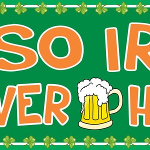 Irish Bar Sign | Funny Irish Sign | Irish Beer Sign | Drinking Sign ...