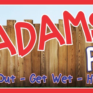 Custom Personalized Swimming Pool Sign With Sun Life - Etsy