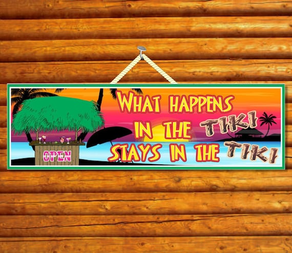 Funny Tiki Bar Signs Come Classy Leave Trashy – Funny Beach Wall